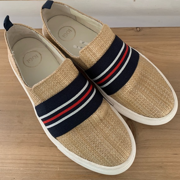 1901 | Shoes | 91 Banded Stripe Slip On Shoe Size 5 | Poshmark